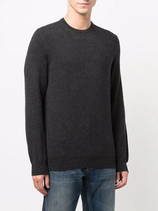 Fedeli Crew-neck Cashmere Jumper - Grey