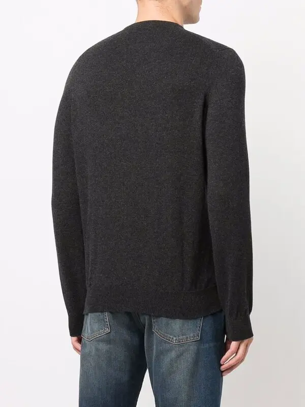 Fedeli Crew-neck Cashmere Jumper - Grey