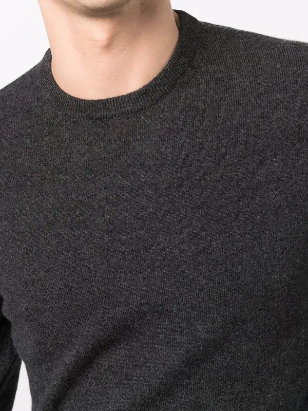 Fedeli Crew-neck Cashmere Jumper - Grey