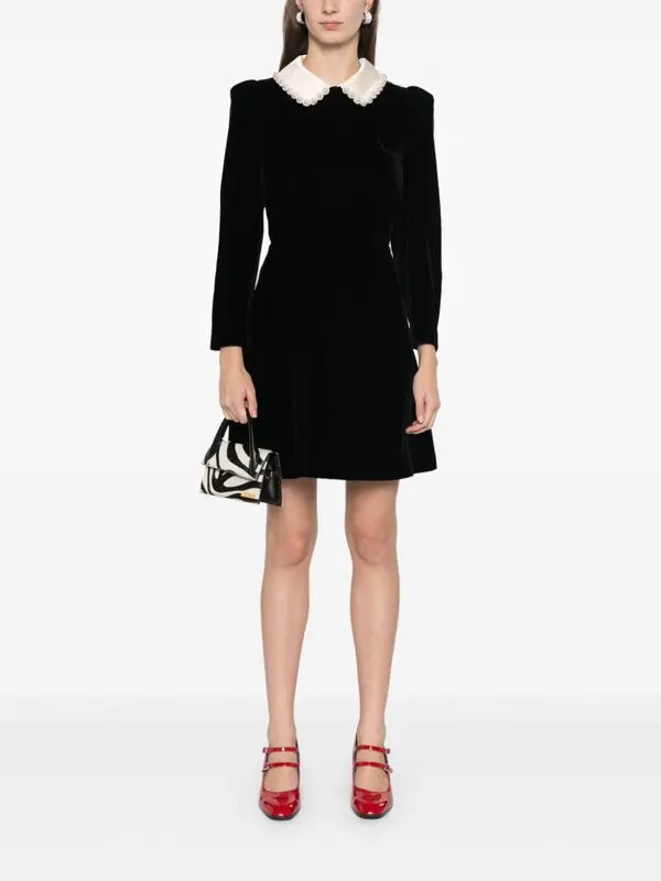 knee length dresses for ladies Sandro Velvet Mini Dress main image 0