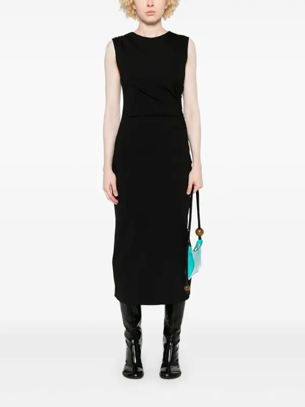 BLANCA VITA Ruched Maxi Dress