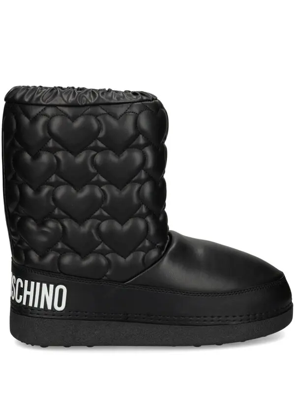 Moschino Chunky Quilted Boots - Black