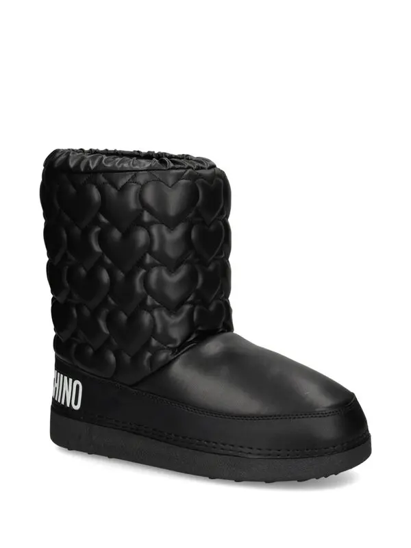 Moschino Chunky Quilted Boots - Black