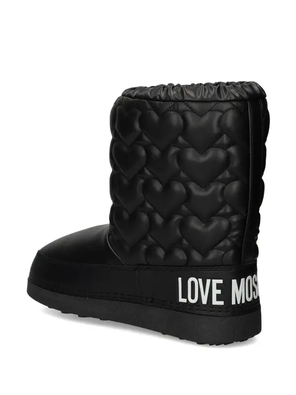 Moschino Chunky Quilted Boots - Black