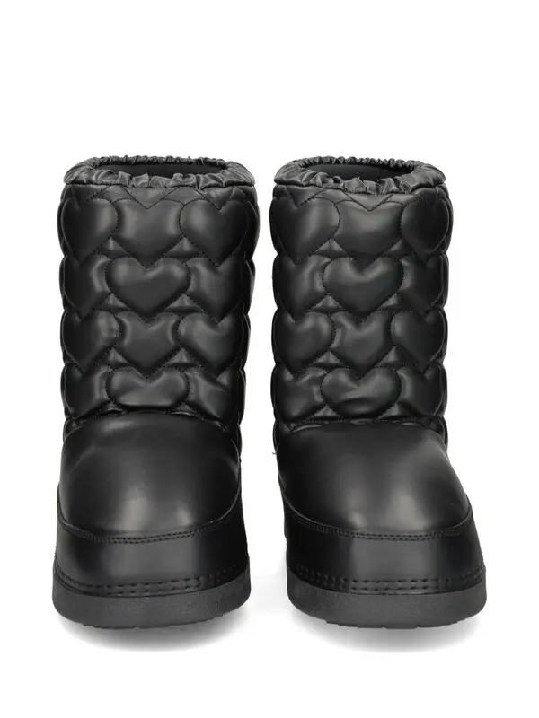 Moschino Chunky Quilted Boots - Black