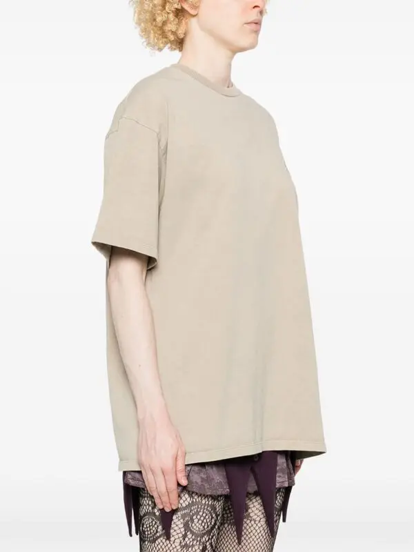AVAVAV Embroidered Logo T-shirt - Neutrals