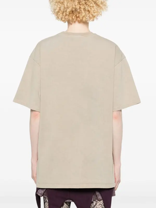 AVAVAV Embroidered Logo T-shirt - Neutrals