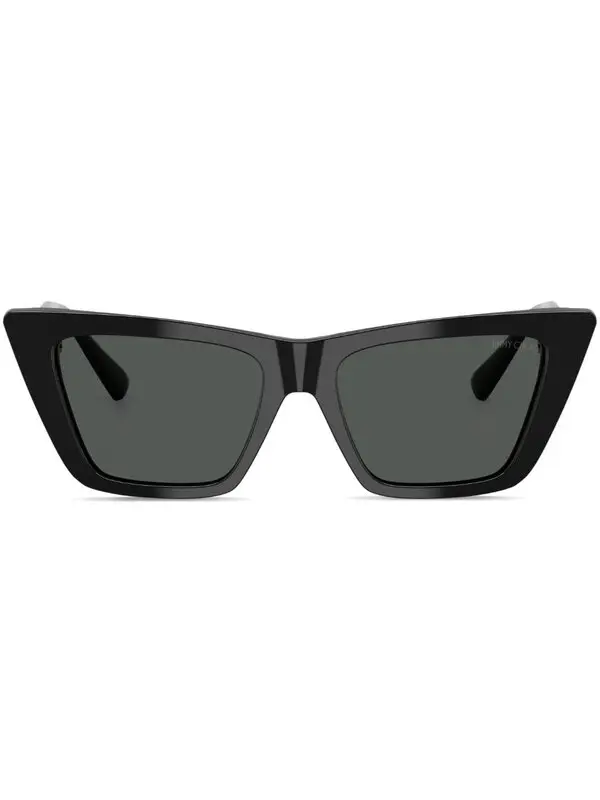 JIMMY CHOO Logo-print Sunglasses - Black