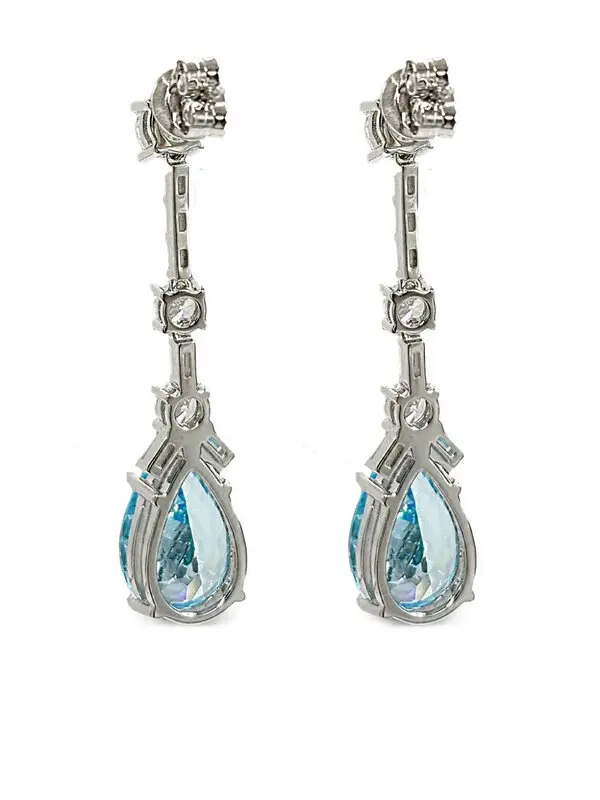 JUWELINA PARIS Aquamarine Drop Earrings