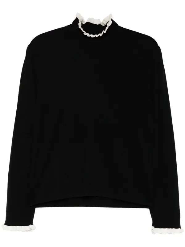 AGNÈS B. Pleat Detailing Knit Top