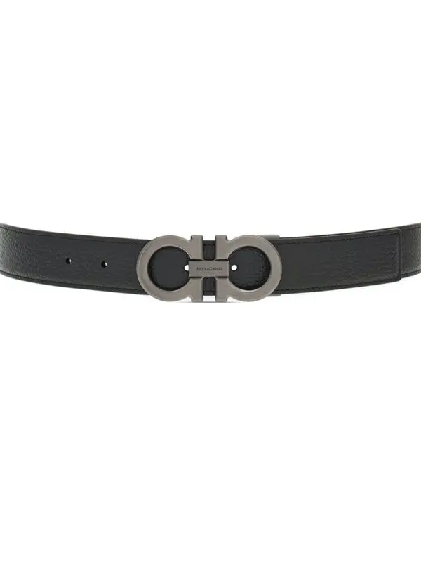 FERRAGAMO Gancini Buckle Belt - Brown