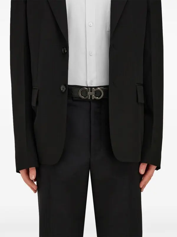 FERRAGAMO Gancini Buckle Belt - Brown
