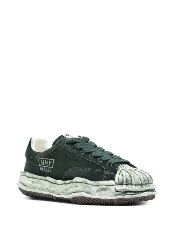 Mihara Yasuhiro Yasuhiiro Blakey Low-top Sneakers - Green