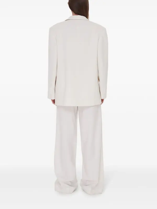A.M.G. Contrast-piping Wide Leg Trousers