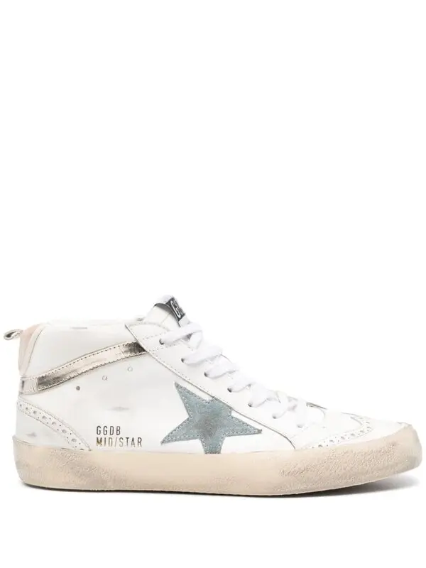 GOLDEN GOOSE Mid Star Sneakers - White