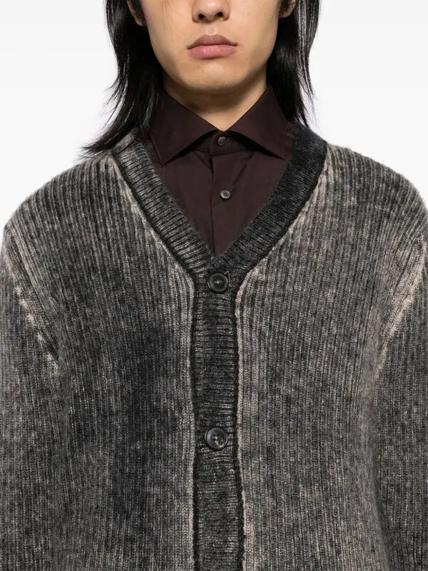 Paul Smith Acid-washed Printed-effect Cardigan