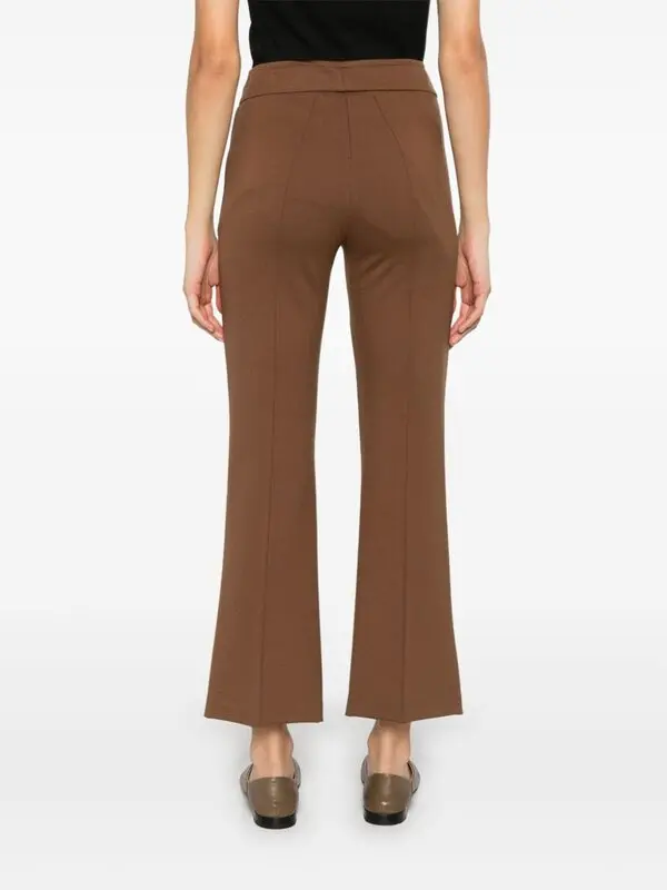 BLANCA VITA Flared Trousers - Brown