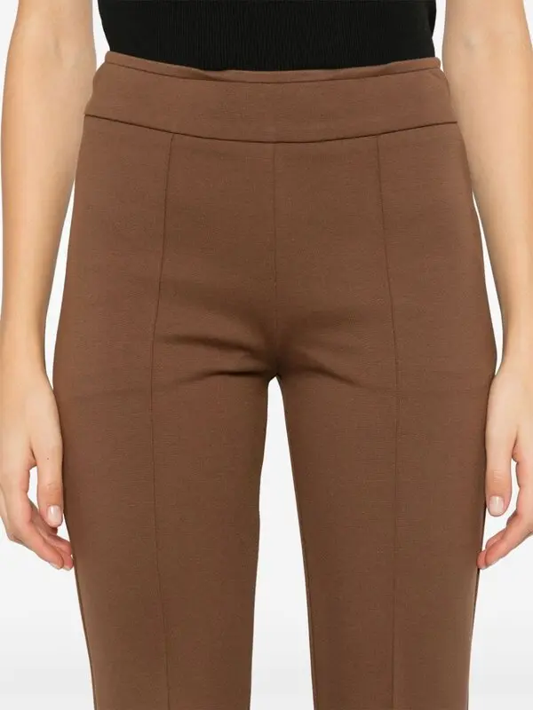 BLANCA VITA Flared Trousers - Brown