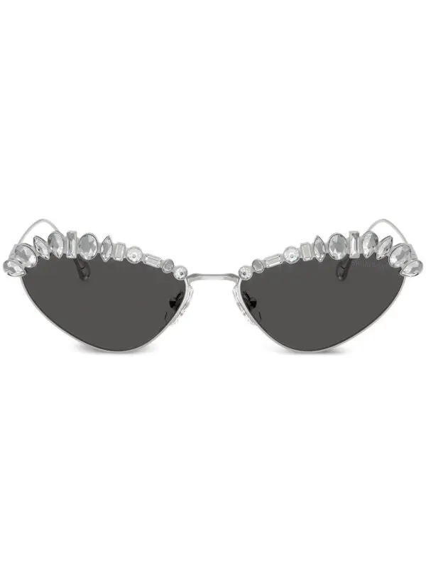 SWAROVSKI Cat-eye Sunglasses - Silver