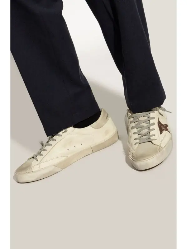 GOLDEN GOOSE Super-star Trainers - White