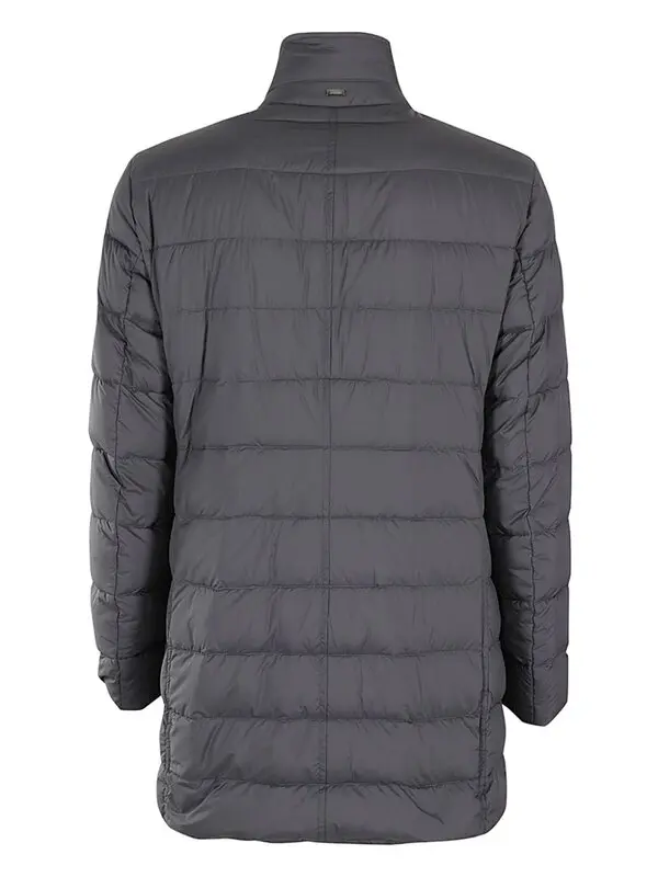 Herno Logo-plaque Padded Coat - Grey
