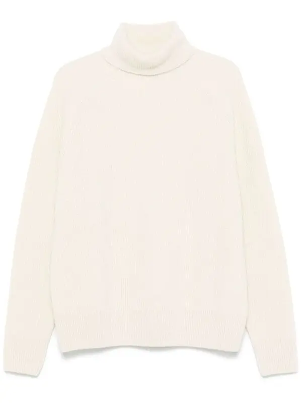 BOSS Roll-neck Sweater - Neutrals