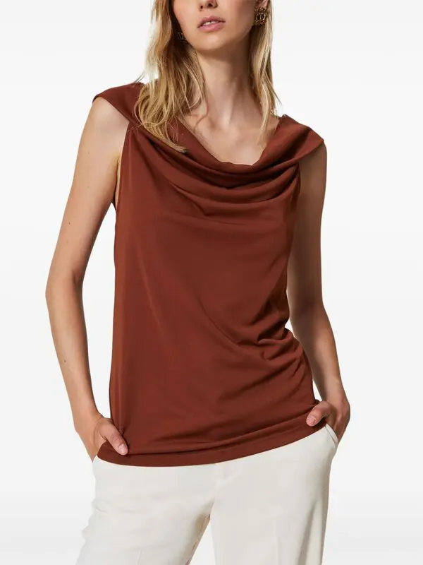 TWINSET Draped-neck Top