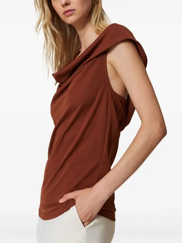 TWINSET Draped-neck Top