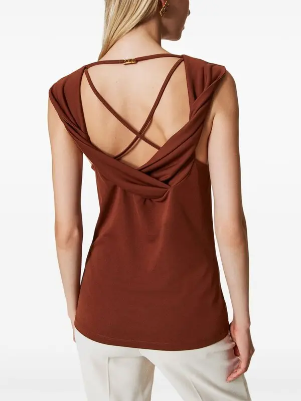 TWINSET Draped-neck Top