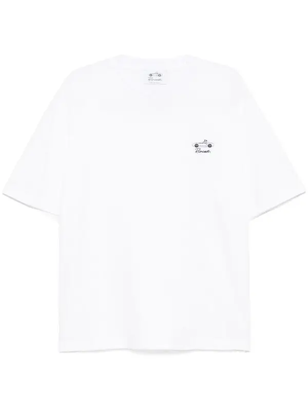 RIOCAM Car-embroidered T-shirt - White