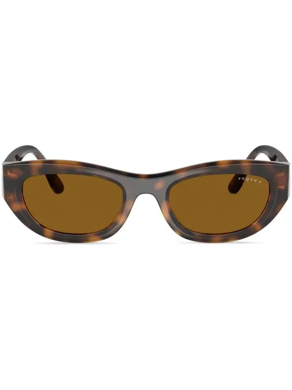 VOGUE EYEWEAR Logo-print Sunglasses - Brown