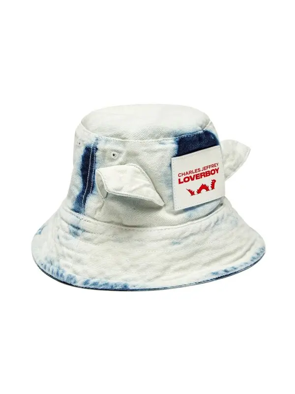 CHARLES JEFFREY Ear-flaps Denim Bucket Hat
