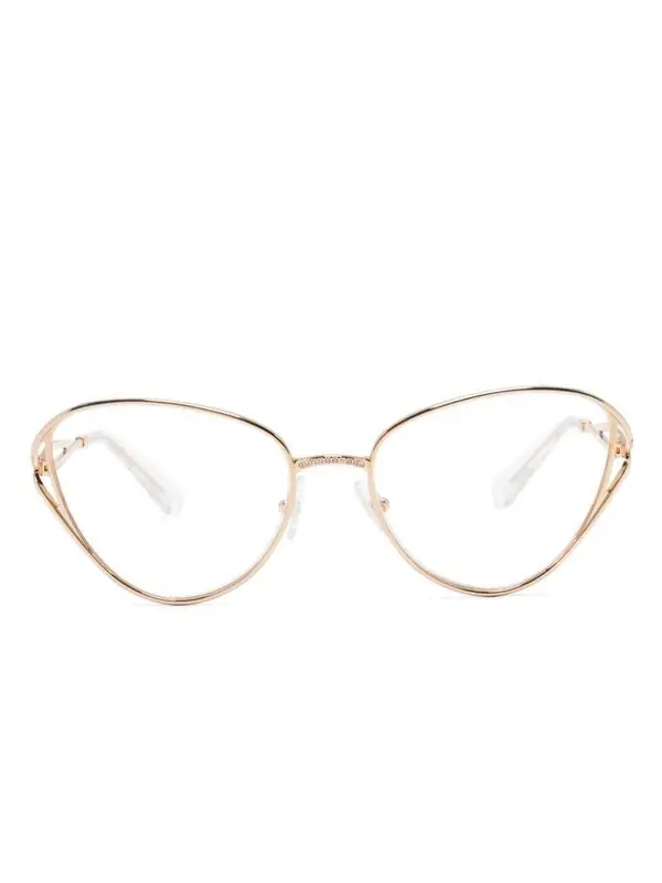 SWAROVSKI Cat-eye Frame Glasses - Gold