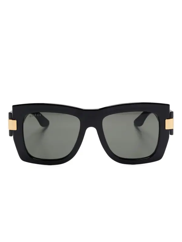 Gucci Oversized Frame Sunglasses - Black