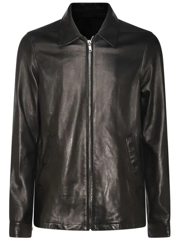 Rick Owens Zip-up Leather Jacket