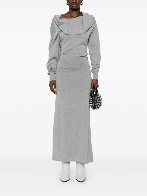y/project knit dresses Fine-Knit Dress In Grey - 56% Off _tab2_shipping-and-returns