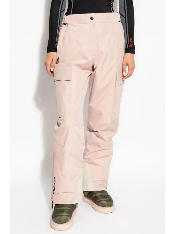 Moncler Straight-leg Ski Trousers - Pink
