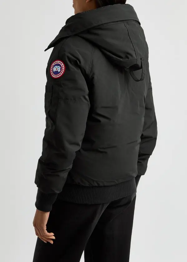 Canada Goose Chilliwack Hooded Shell Bomber Jacket - Black