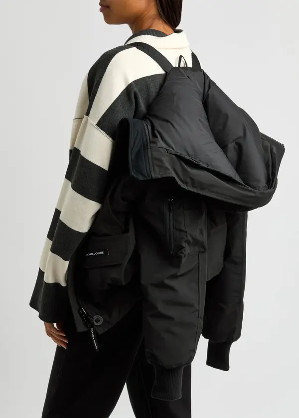 Canada Goose Chilliwack Hooded Shell Bomber Jacket - Black