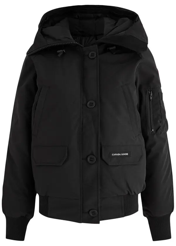 Canada Goose Chilliwack Hooded Bomber Jacket - Black