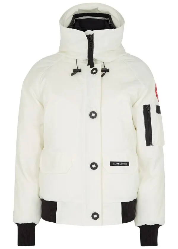 Canada Goose Chilliwack Hooded Bomber Jacket - White