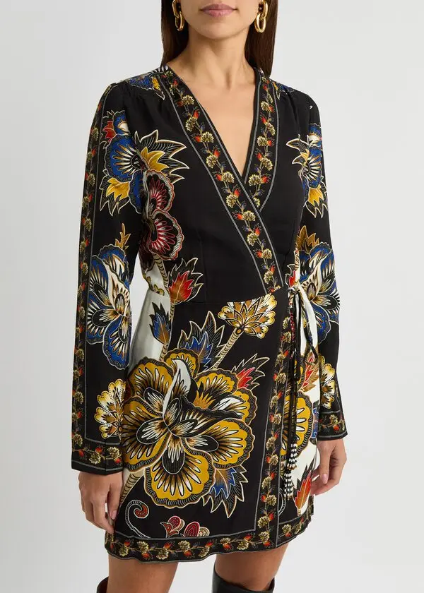 maxi crepe mini dress Sleeveless Crepe Mini Dress With Belt And Front Pockets
