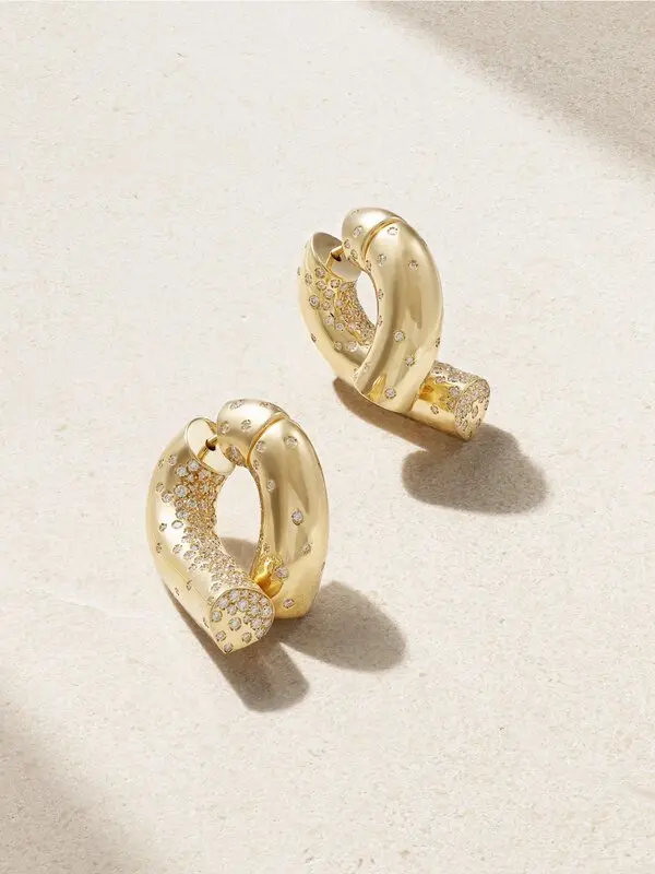 TABAYER Oera Large 18-karat Diamond Earrings - Gold