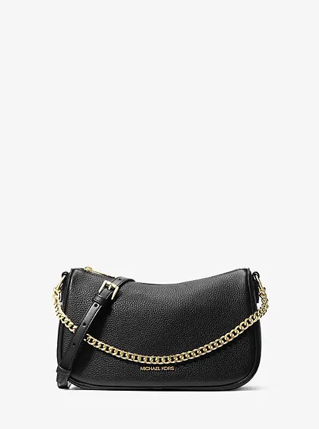 Michael Kors Carmela Medium Pebbled Leather Convertible Crossbody Bag