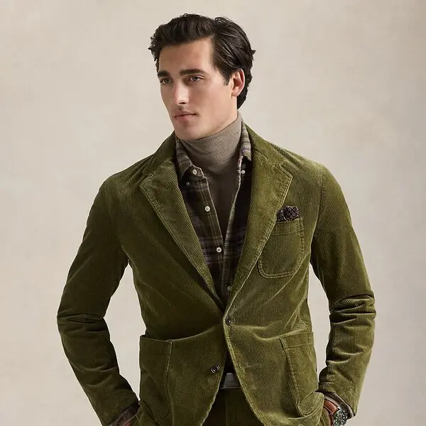 Ralph Lauren Modern Stretch Corduroy Suit Jacket