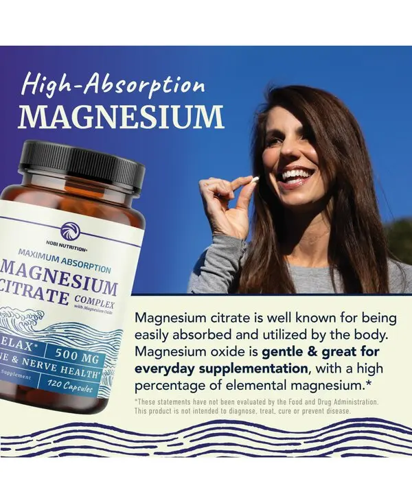 NOBI NUTRITION Magnesium Complex Capsules