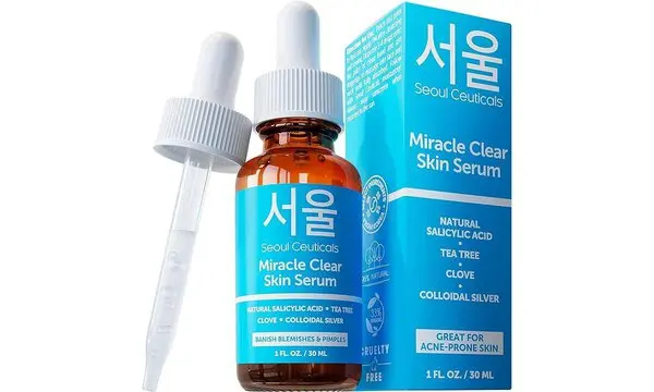 SEOUL CEUTICALS Korean Skin Care Miracle Clear Acne Serum K Beauty Skincare - No Color
