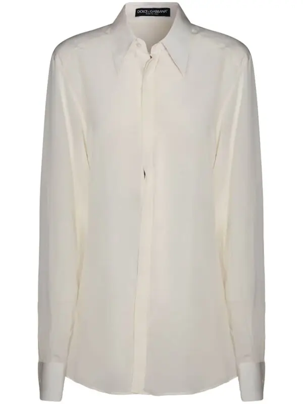 Dolce & Gabbana Concealed Fastening Silk Shirt