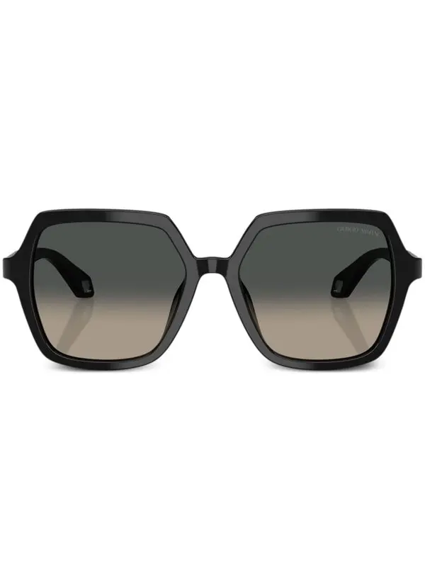 Giorgio Armani Oversized Sunglasses - Black