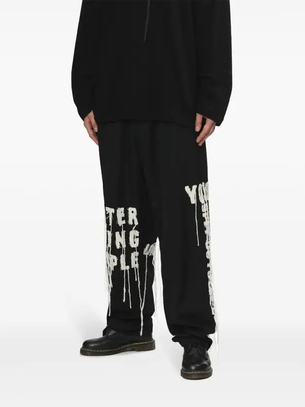 Yohji Yamamoto Embroidered Trousers
